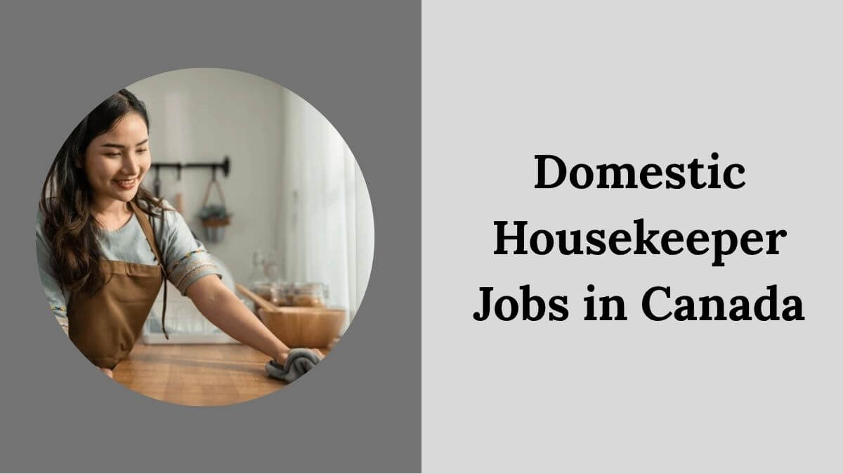 Domestic Housekeeper Jobs in Canada 2026 - Apply Now