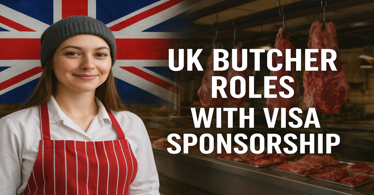 UK Butcher Roles With Visa Sponsorship 2025