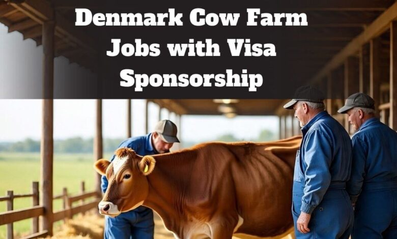 Denmark Cow Farm Jobs with Visa Sponsorship 2026 - Apply Now